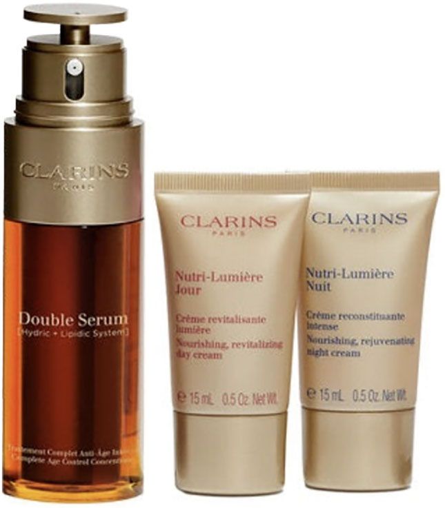 Clarins Double Serum & Nuit Lumiere Age Defying Set